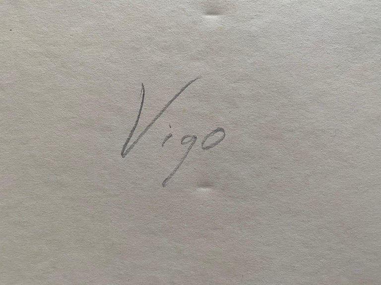 Mid 20th C. Irish Artist Watercolor Painting of Vigo Harbour Spanish ...