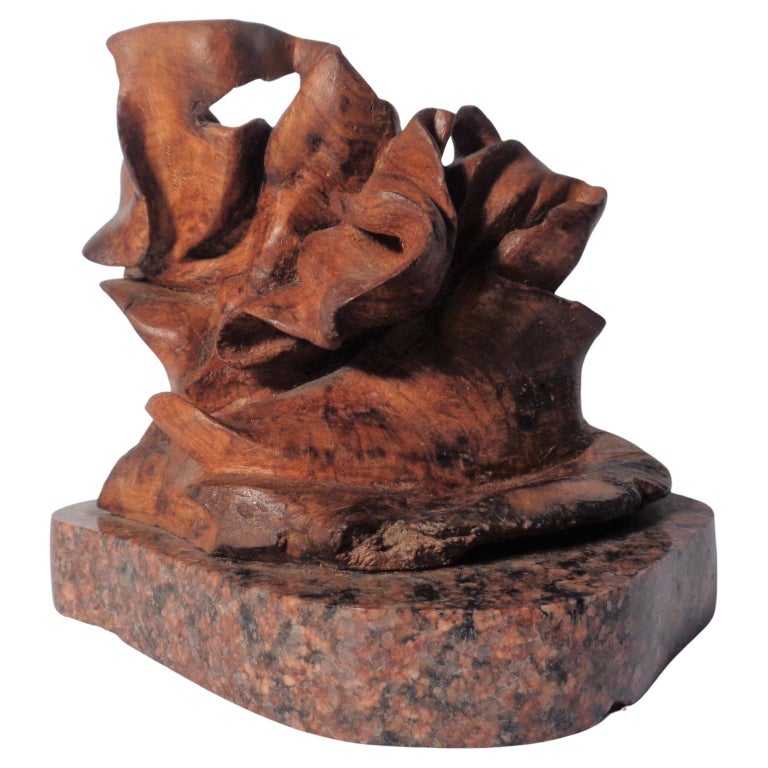 Naturalistic Carved Wood Sculpture by W.C. Rubottom, 1960-1979 For Sale ...