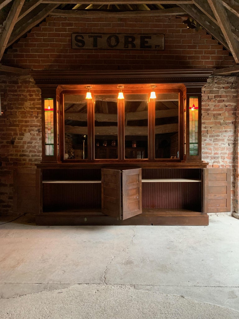 Mid-20th Century American Mirror Back Bar Monumental Large USA, circa ...