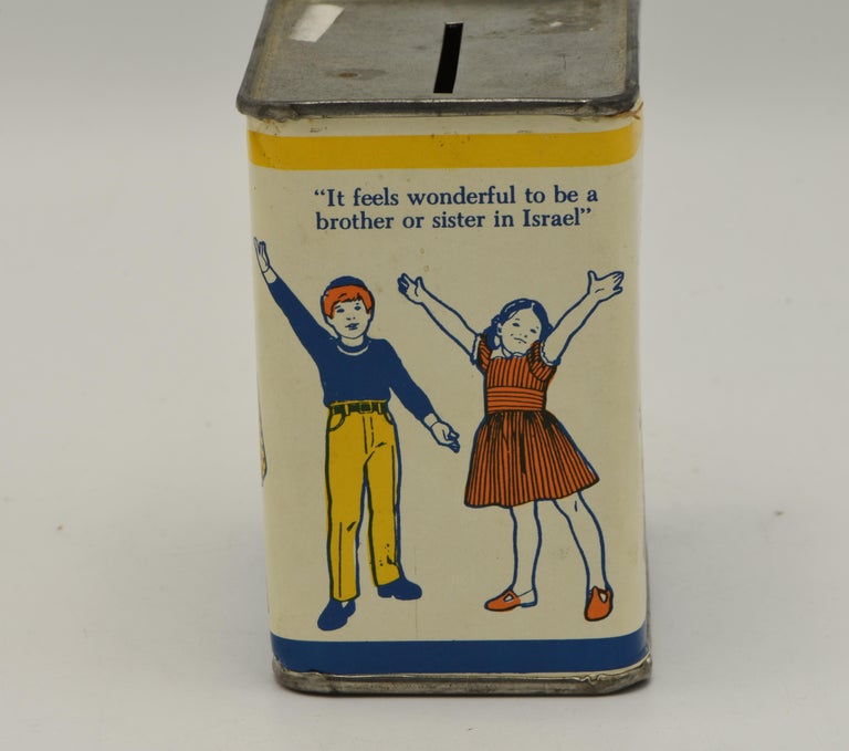 Mid-20th Century American Tin Charity Box For Sale at 1stDibs