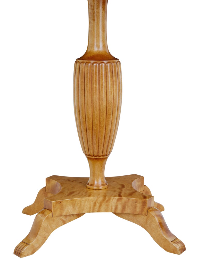 Mid-20th Century Birch Oval Side Table at 1stDibs