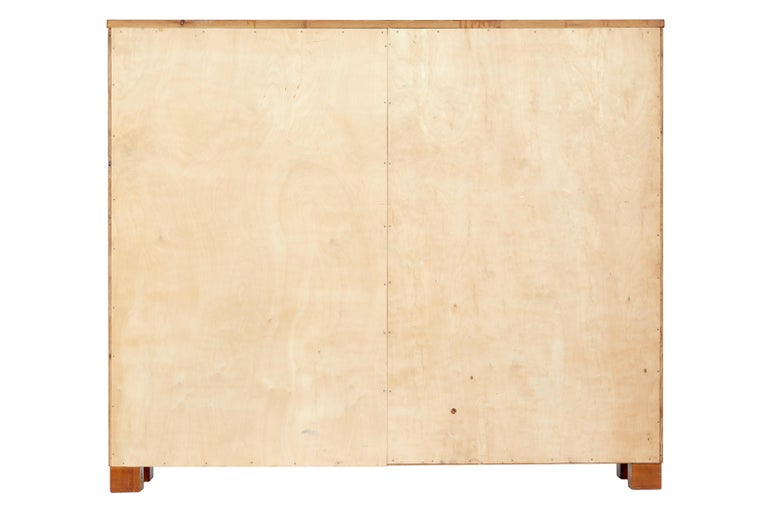 Mid 20th century birch tall open bookcase For Sale at 1stDibs