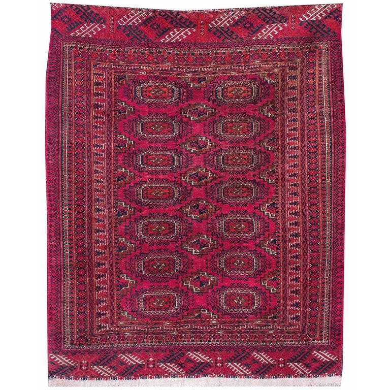 Mid-20th Century Bokhara Rug at 1stDibs