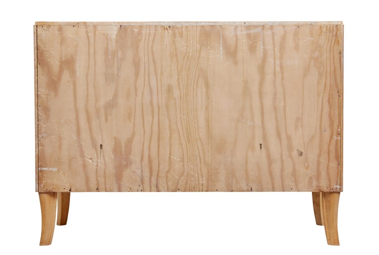 Mid 20th Century Burr Birch Scandinavian Chest of Drawers For Sale at ...