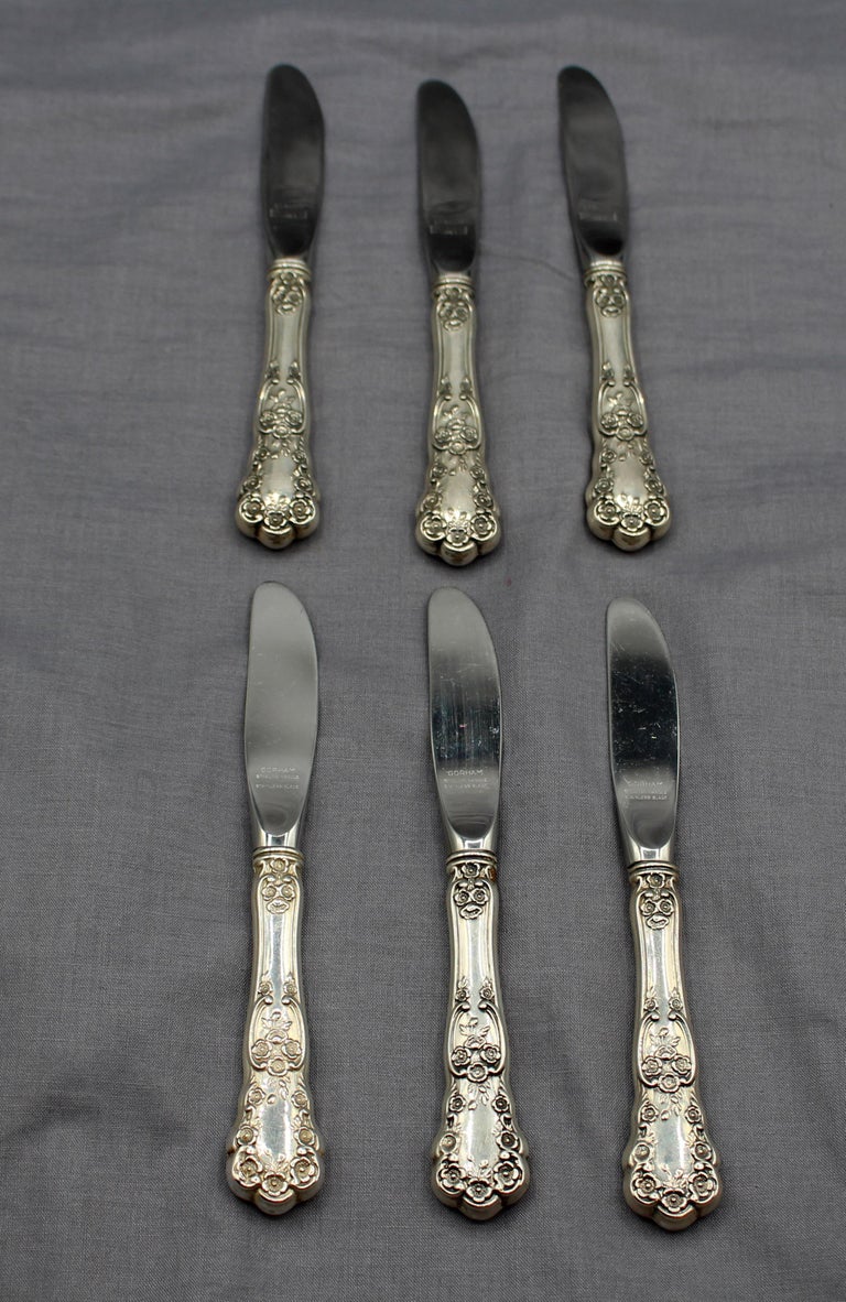 Mid-20th Century Buttercup Pattern Gorham Sterling Flatware Set For ...