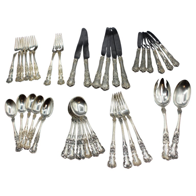 Mid-20th Century Buttercup Pattern Gorham Sterling Flatware Set For ...