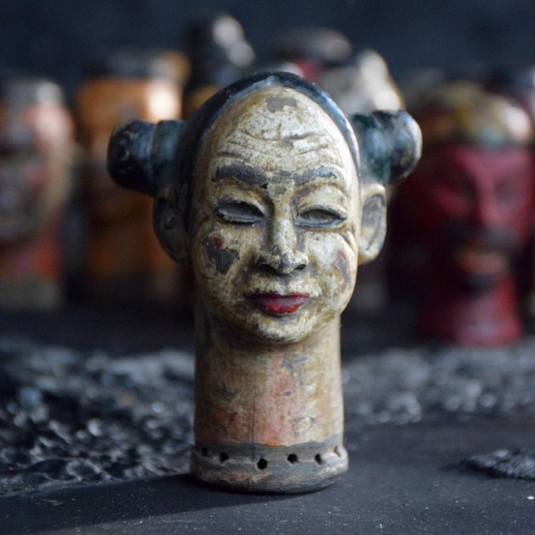 Mid-20th Century Carved Wooden Wayang Potehi Puppets Head Collection at ...