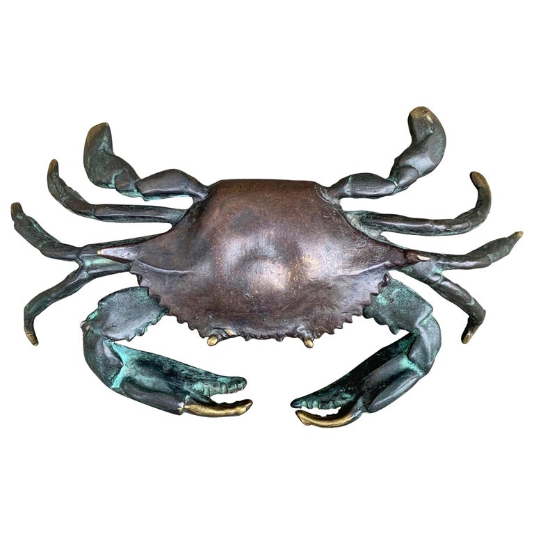 Mid-20th Century Cast Bronze Crab at 1stDibs