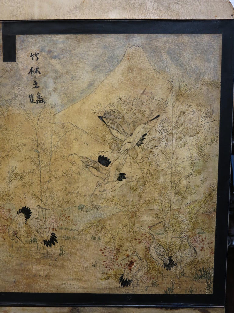 Mid-20th Century Chinese Parchment Cabinet For Sale at 1stDibs