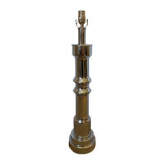 A Mid 20th Century Chrome Lamp Base For Sale at 1stDibs