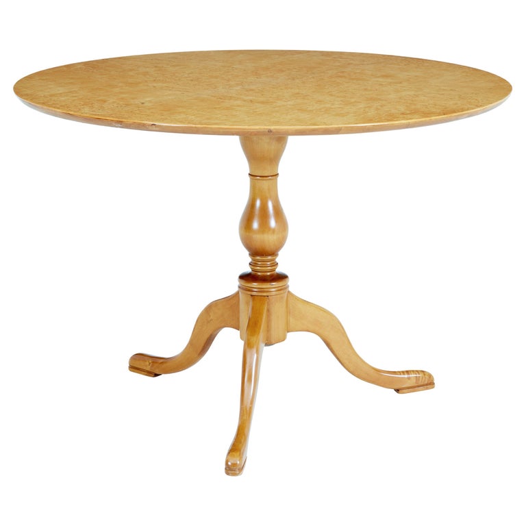 Mid-20th Century, Circular Birch Occasional Table For Sale at 1stDibs