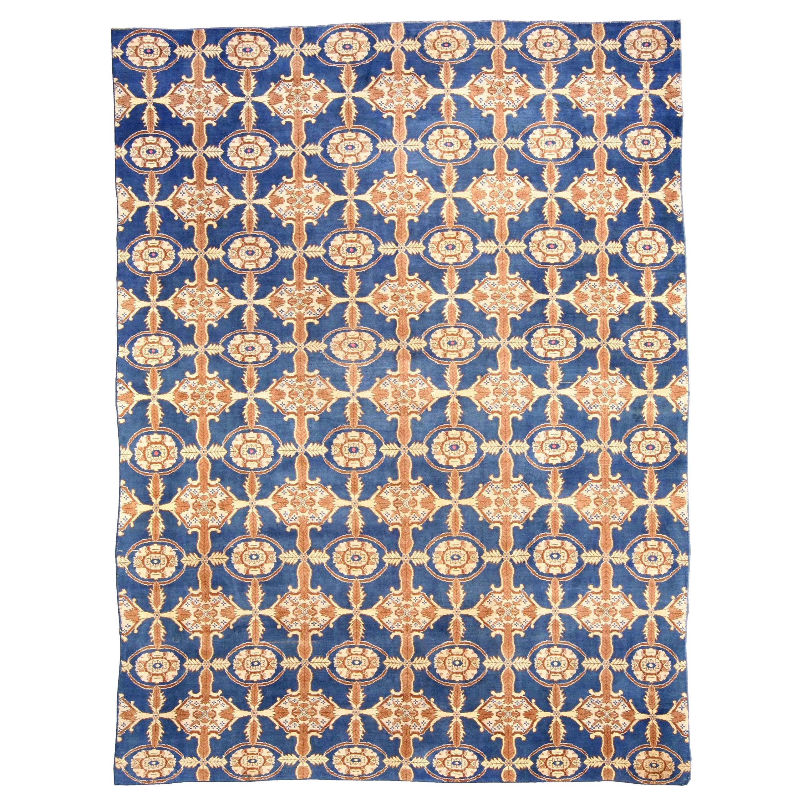 Doris Leslie Blau Collection Early 20th Century Indian Agra Blue White ...