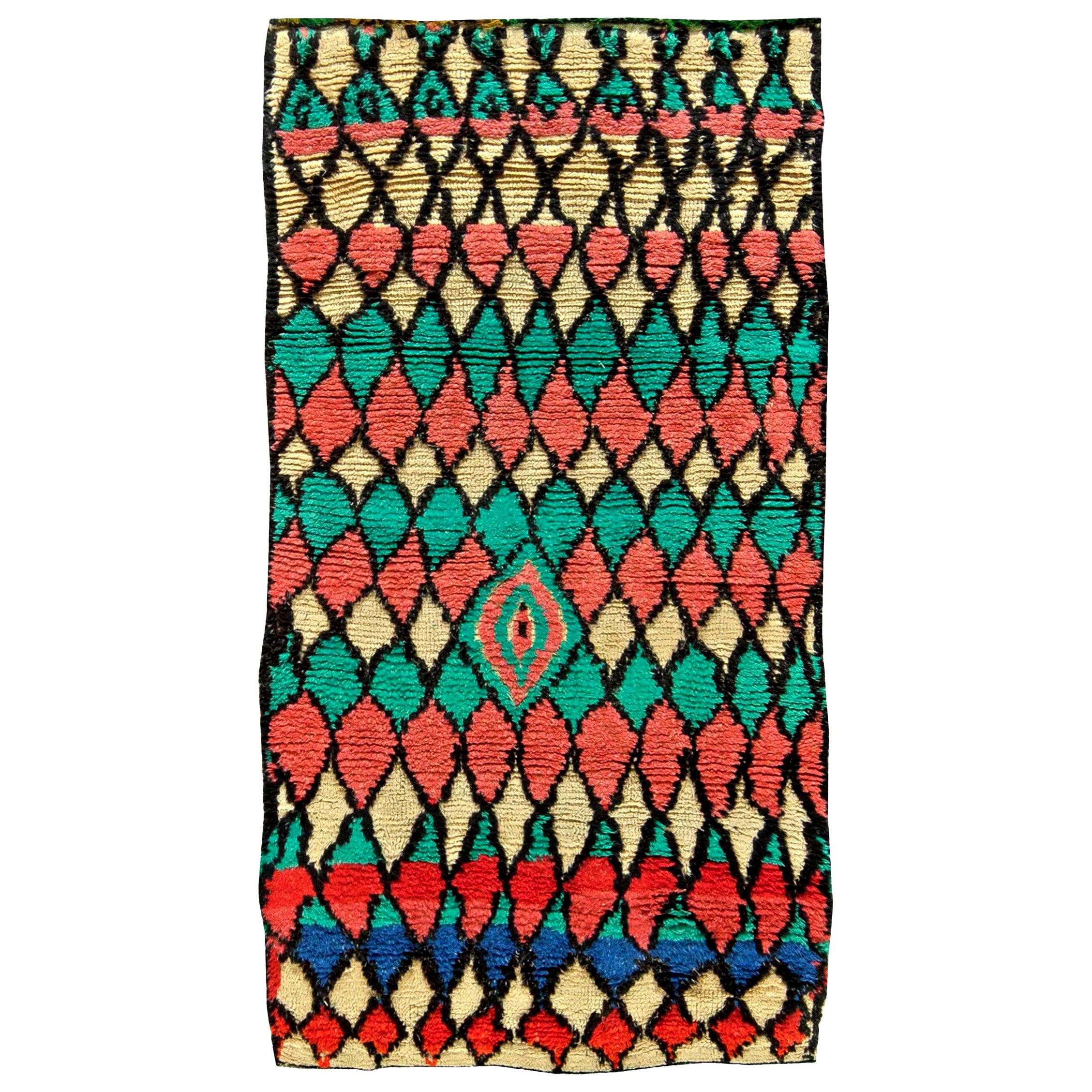 Vintage Tribal Moroccan Colorful Handmade Wool Rug For Sale At 1stDibs Vintage Tribal Moroccan Colorful Handmade Wool Rug For Sale At 1stDibs