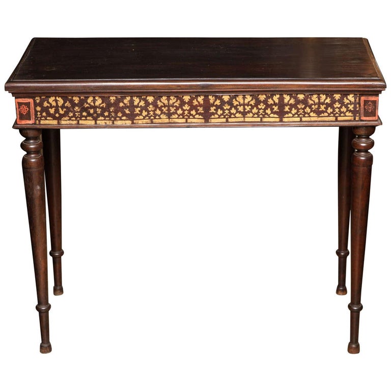 Mid-20th Century Dutch Colonial Console with Painted Apron at 1stDibs
