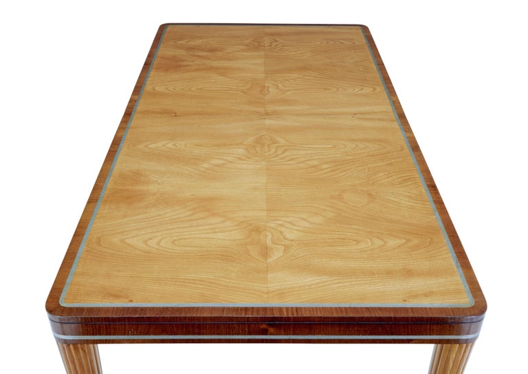 Mid-20th Century Elm and Mahogany Table by Carl Bergsten For Sale at ...