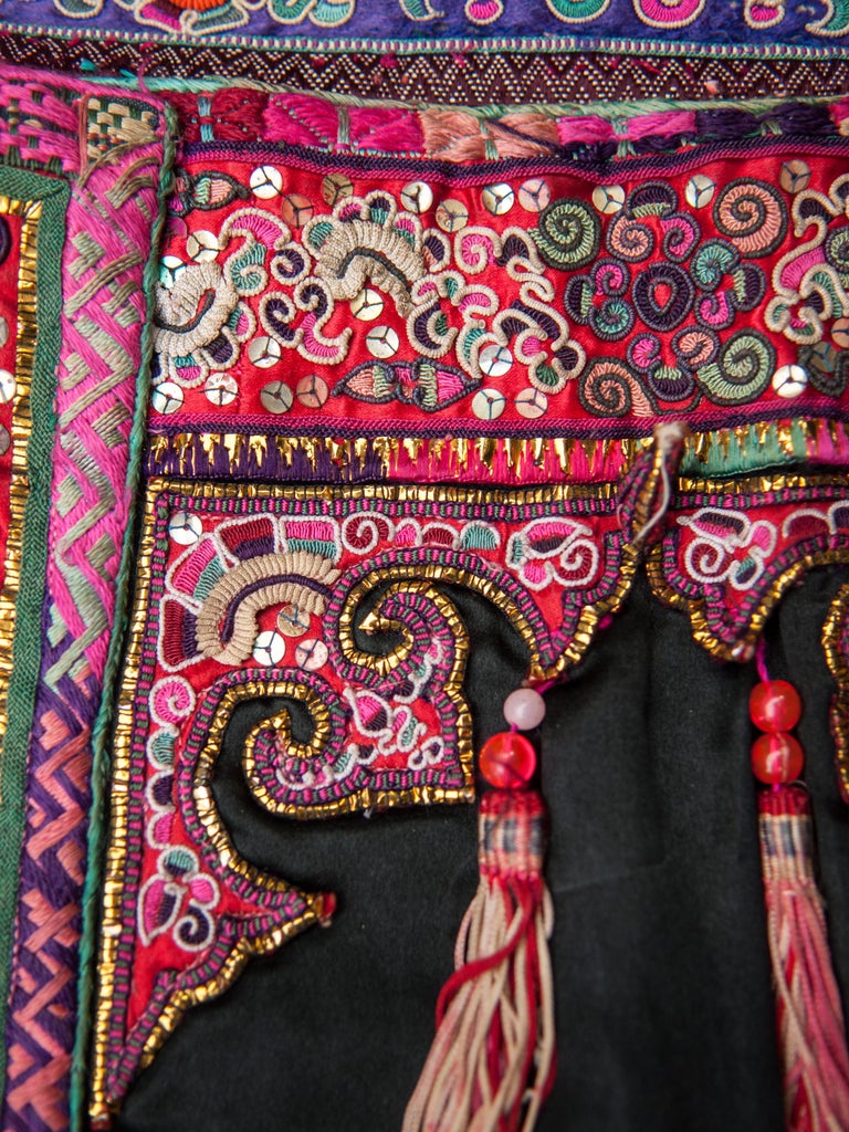 Mid-20th Century Embroidered Baby Carrier, Dong People of Guizhou ...