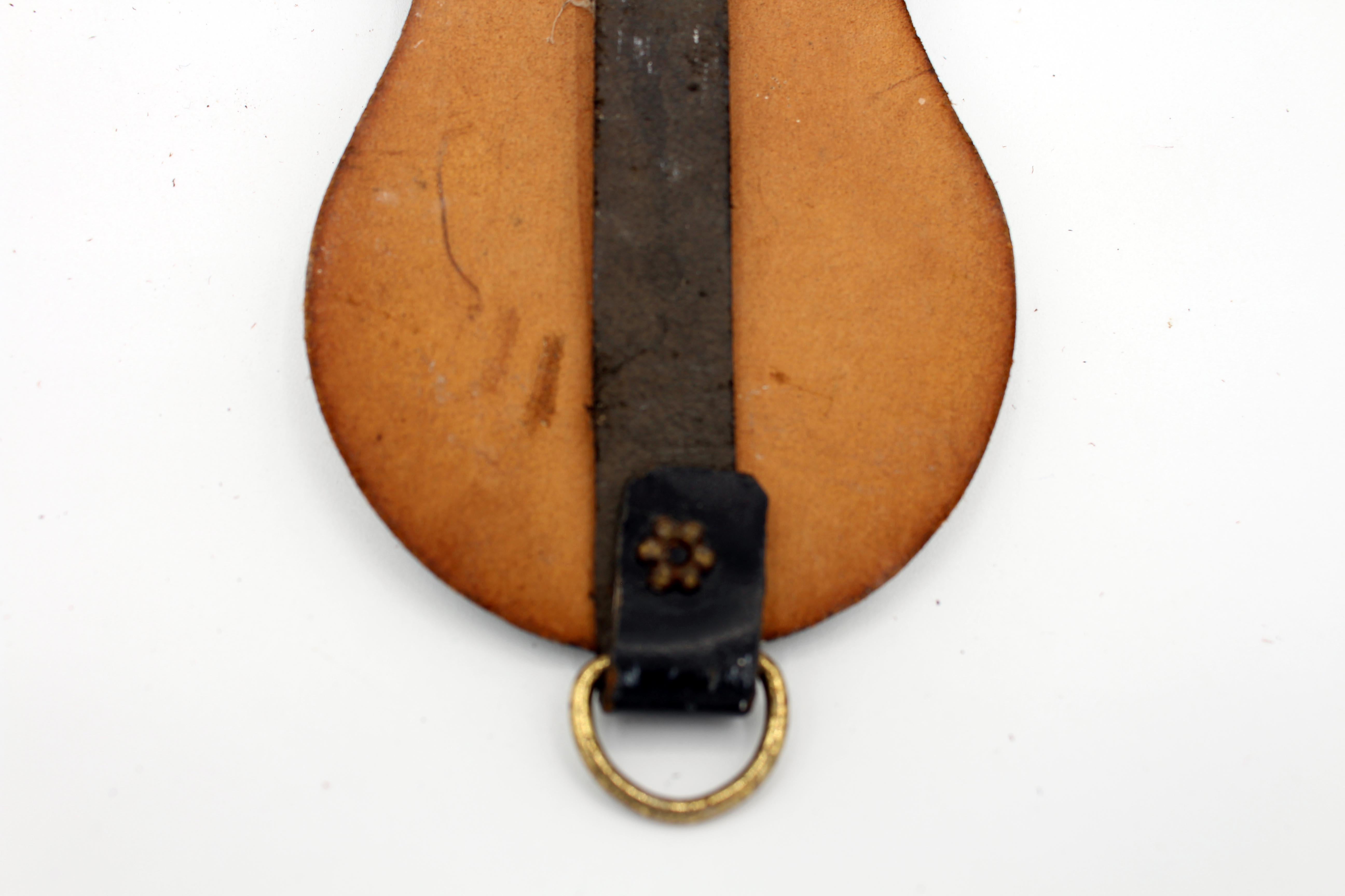 Mid-20th Century English 5-Brass Leather Horse Strap at 1stDibs