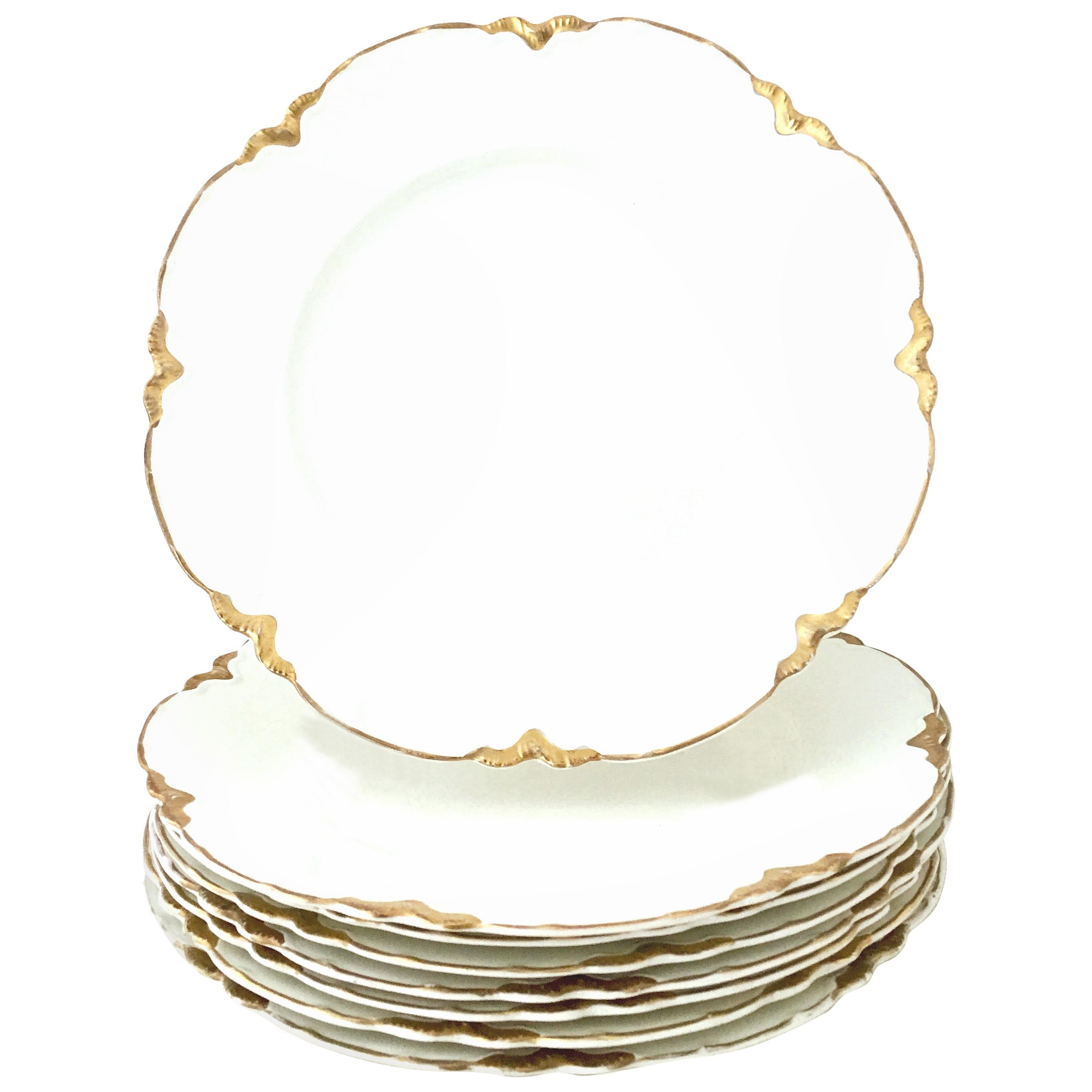 English Porcelain and 22-Karat Dinner Plates by, Johnson Brothers Set ...