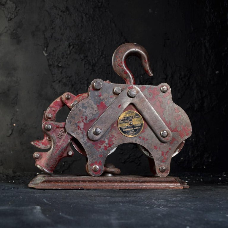 Mid-20th Century English Rope lock Hoist Rhino Sculpture For Sale at ...