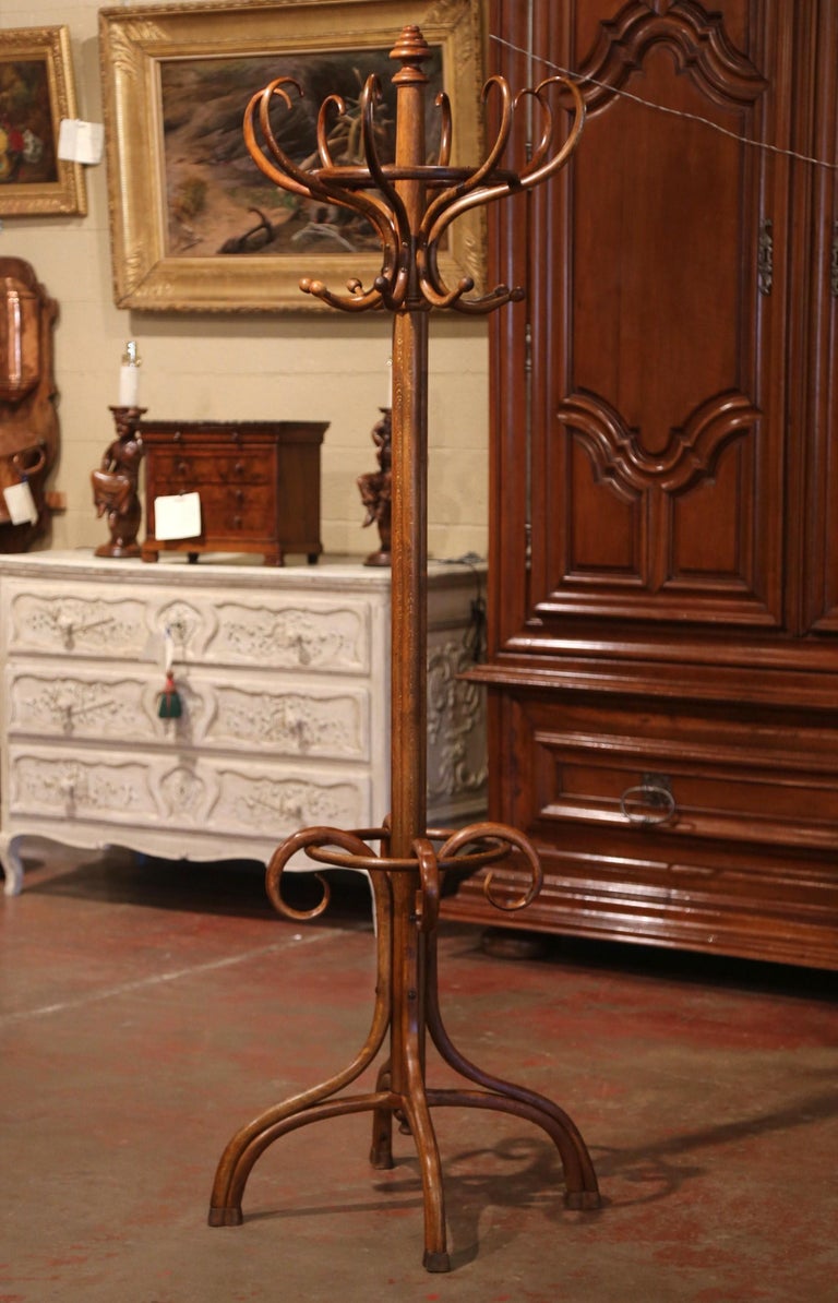 Mid-20th Century French Bentwood Coat Stand or Hat Rack Thonet Style at ...