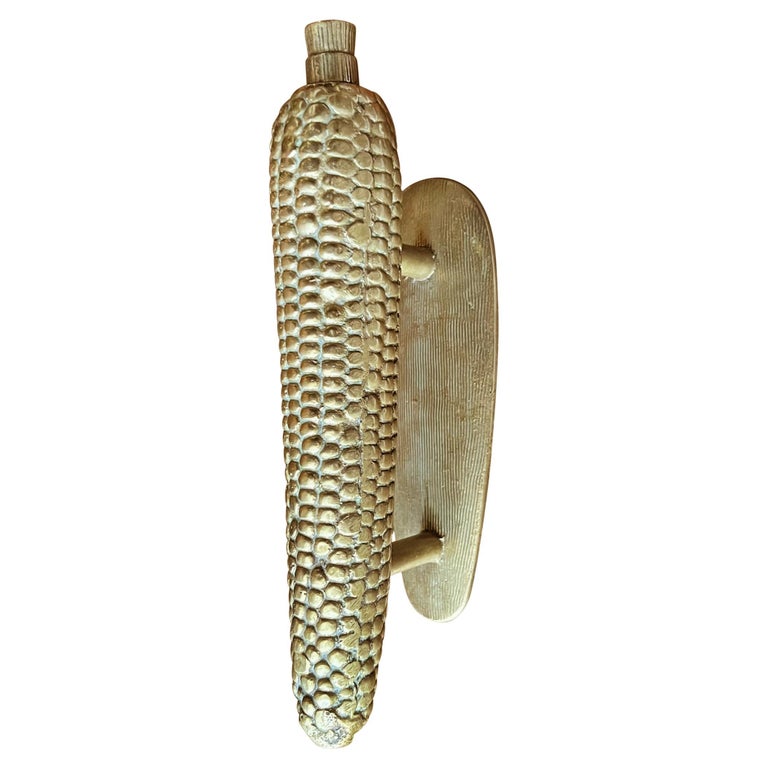 Mid-20th Century French Bronze Ear of Corn Door Handle For Sale at 1stDibs