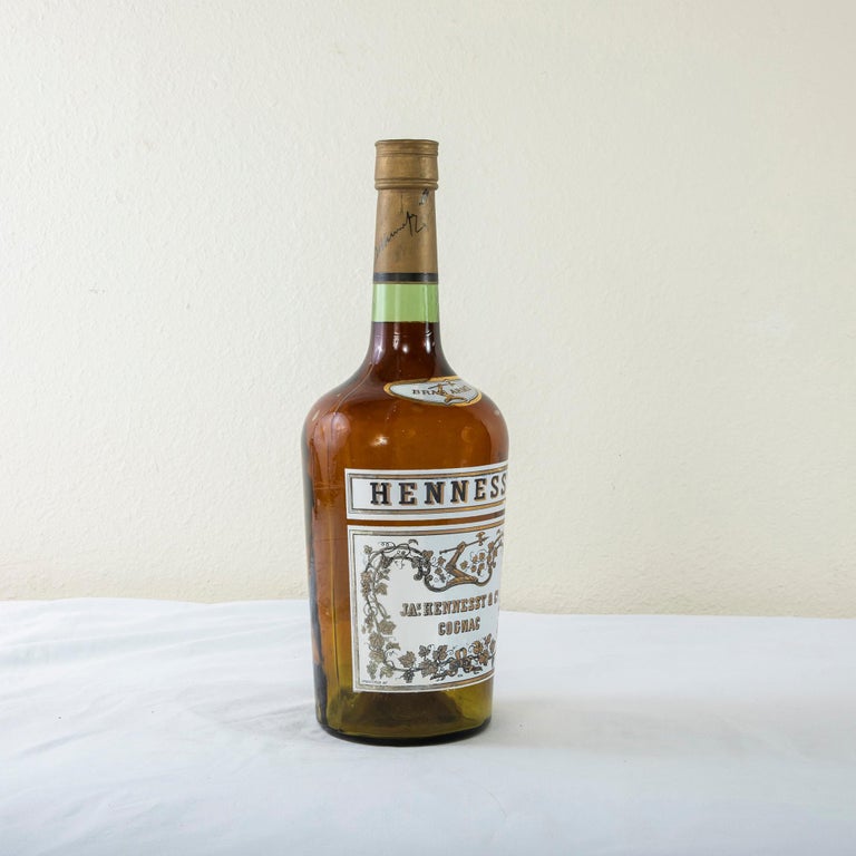 Mid-20th Century, French, Hand Painted Hennessy Cognac Bottle Factice ...