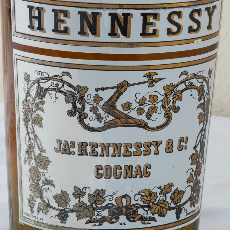 Mid-20th Century, French, Hand Painted Hennessy Cognac Bottle Factice ...