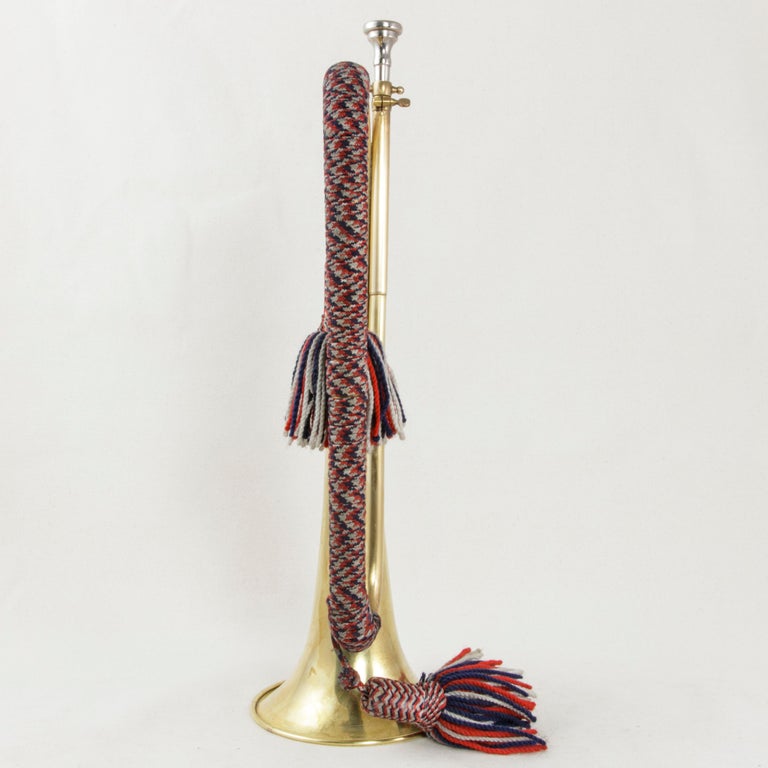 Mid-20th Century French Henri Selmer Brass Military Bugle with Tri ...
