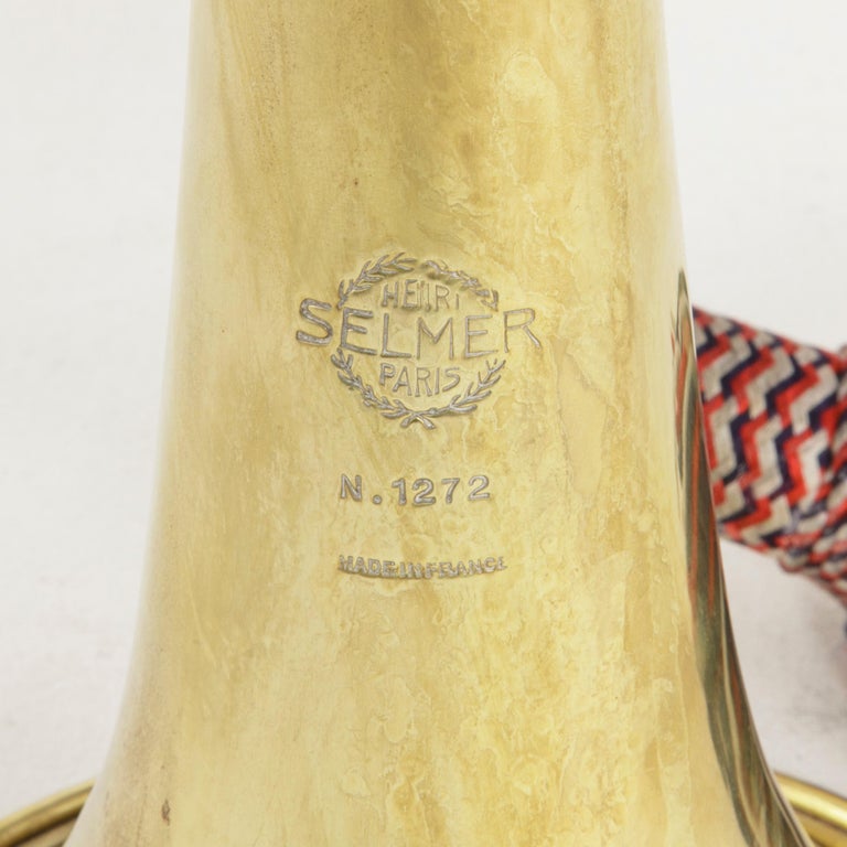 Mid-20th Century French Henri Selmer Brass Military Bugle with Tri ...