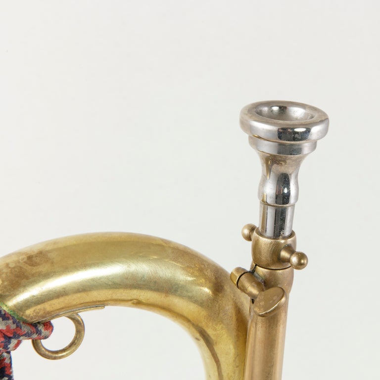 Mid-20th Century French Henri Selmer Brass Military Bugle with Tri ...