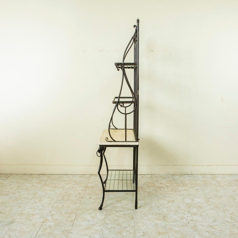 Mid-20th Century French Iron Butcher's Rack with Ram's Heads For Sale ...