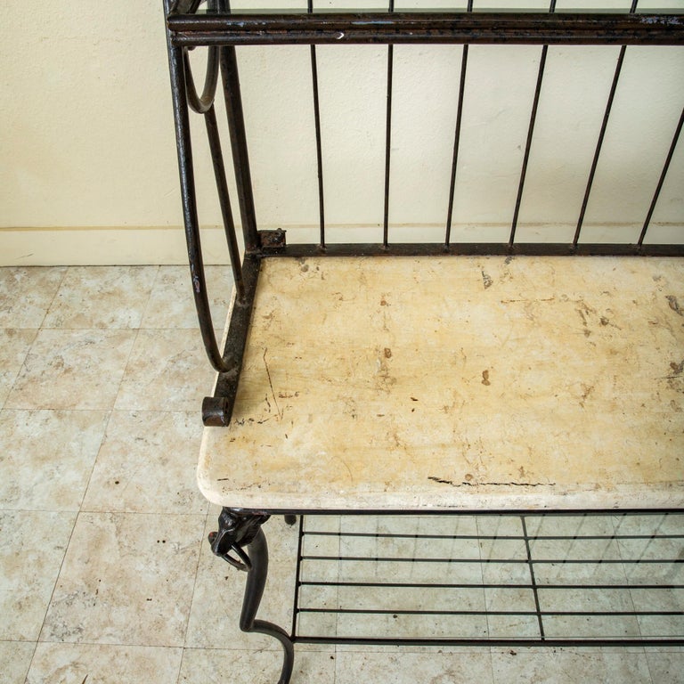 Mid-20th Century French Iron Butcher's Rack with Ram's Heads For Sale ...