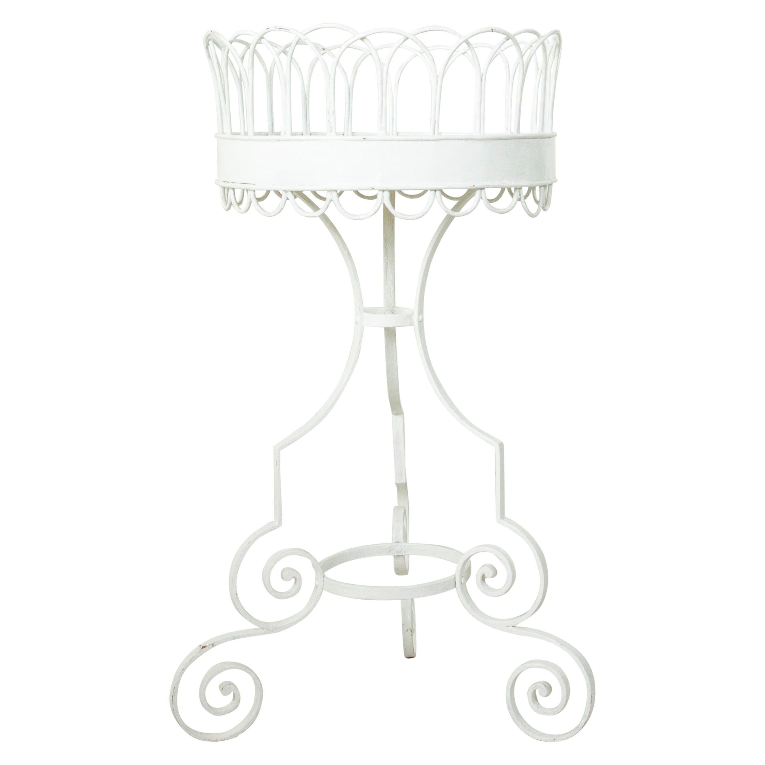 Antique French Wirework Jardinière Plant Stand at 1stDibs