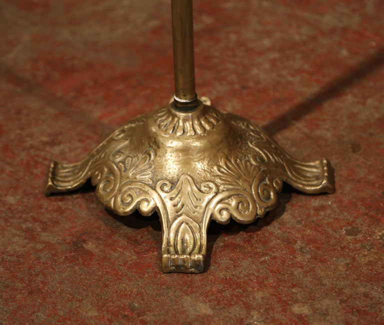 Mid-20th Century French Patinated Brass Music Stand with Lyre Motif at ...