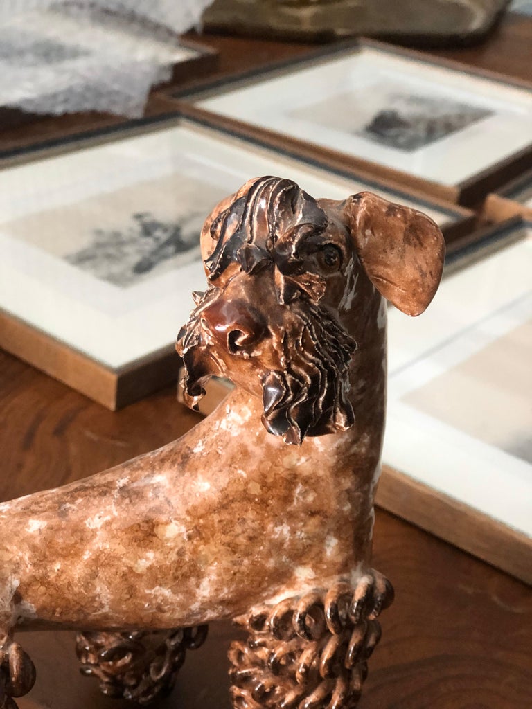 Mid-20th Century French Pottery Sculpture of Zwergschnauzer by Prunet ...