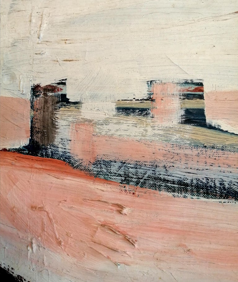 Mid 20th Century French School - Desert Landscape - Abstract French Mid ...