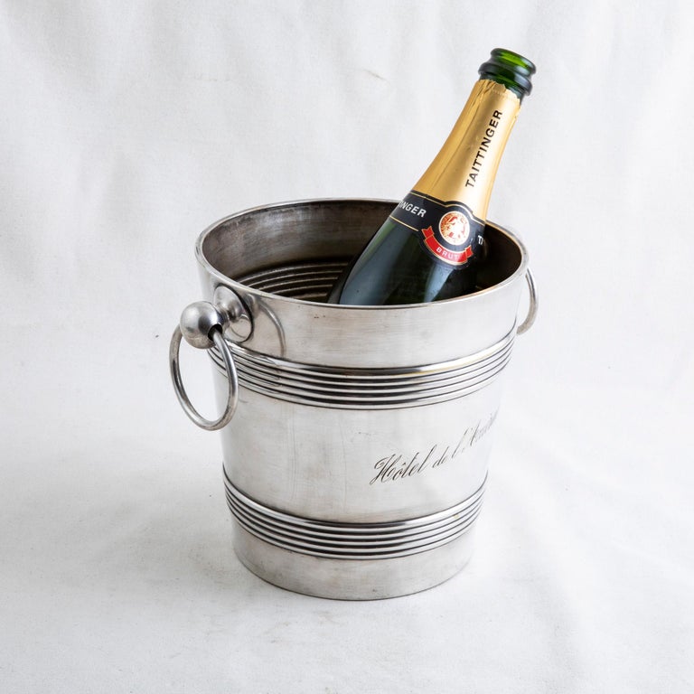 Mid-20th Century French Silver Plate Champagne Bucket at 1stDibs
