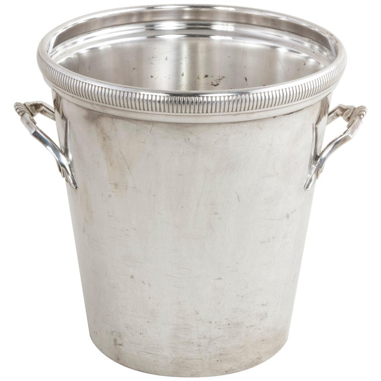 Mid-20th Century French Silver Plate Champagne Bucket, Wine Chiller at ...