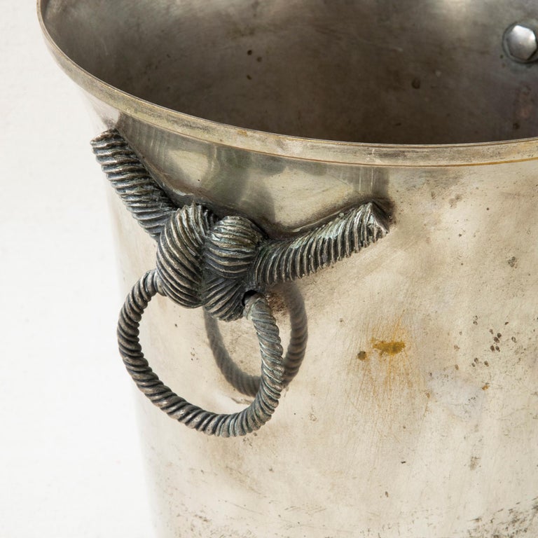 Mid-20th Century French Silver Plate Champagne Bucket with Knot Handles ...