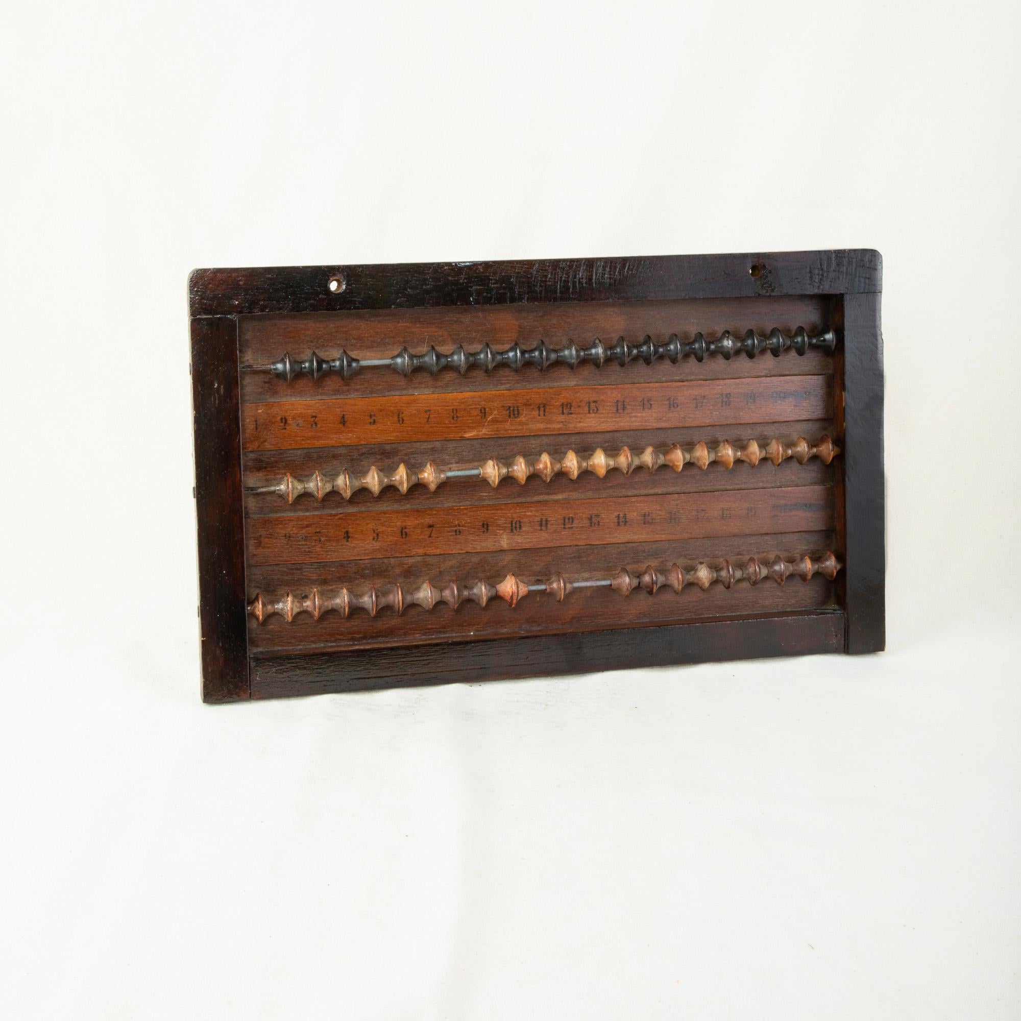 Mid-20th Century French Wall Mounted Billiard Scorekeeper at 1stDibs ...
