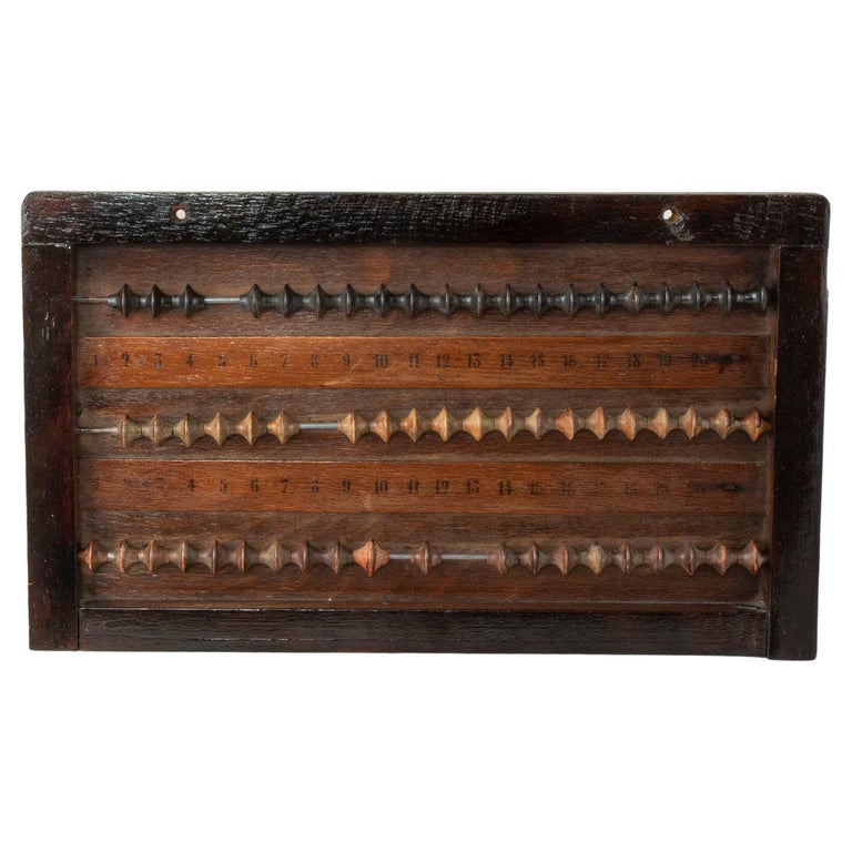 Mid-20th Century French Wall Mounted Billiard Scorekeeper at 1stDibs