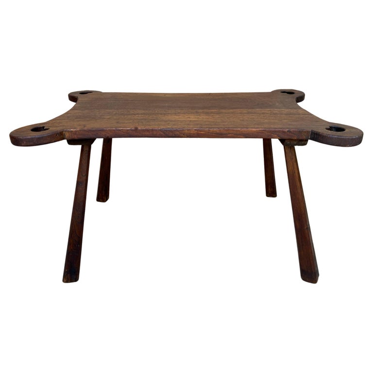 Mid 20th Century French Wooden Rustic Side Table, 1960´S For Sale at ...