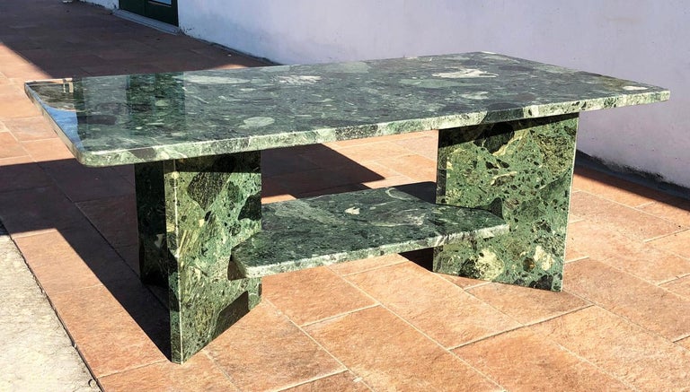 1950s Green Marble from the Alps Smoking Table Italian Style at 1stDibs
