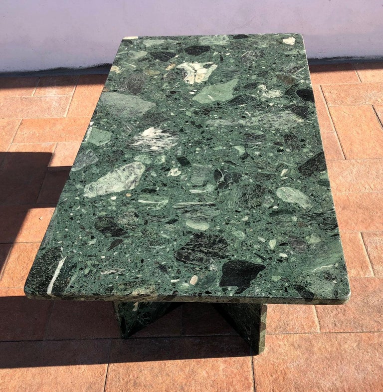1950s Green Marble from the Alps Smoking Table Italian Style at 1stDibs