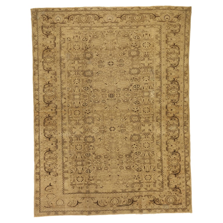 Mid-20th Century Hand Knotted Persian Malayer Rug For Sale at 1stDibs