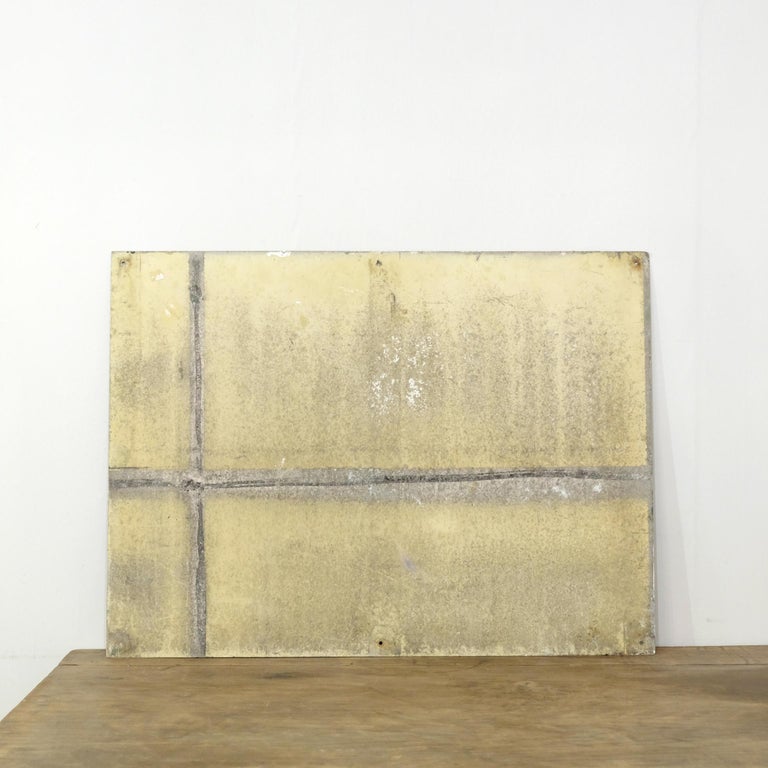 Mid-20th Century Hand Painted Metal Trade Sign, Cream on Green 'Moon ...