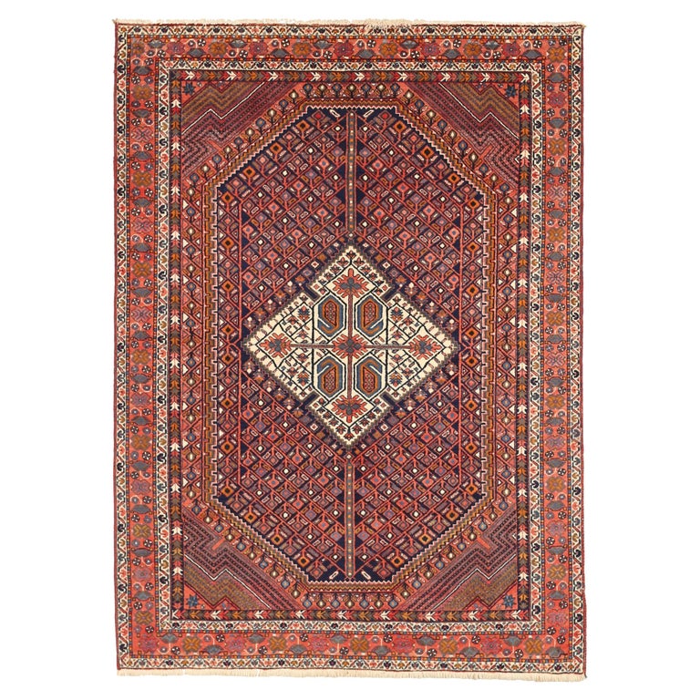 Mid-20th Century Hand-Woven Persian Accent Rug Sirjan Design For Sale ...