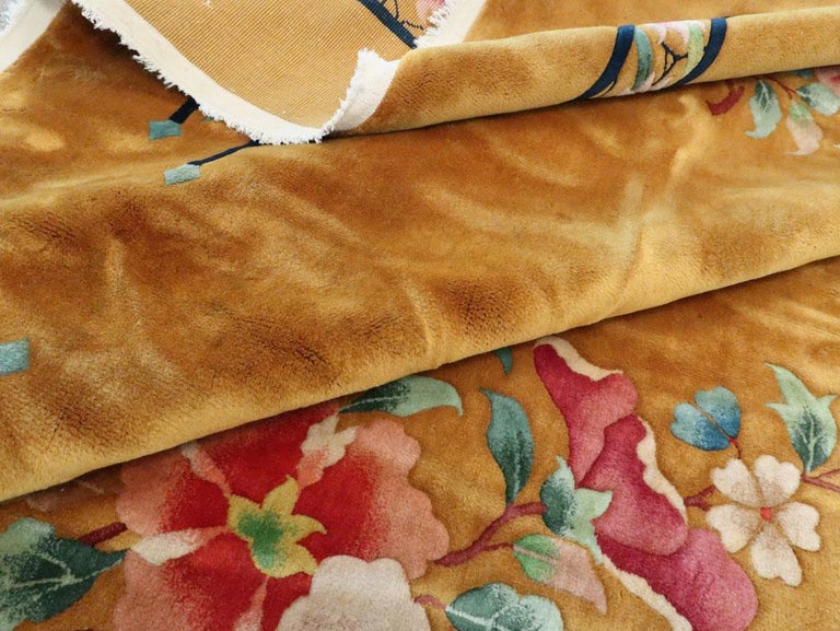 Mid-20th Century Handmade Chinese Art Deco Large Room Size Carpet in ...