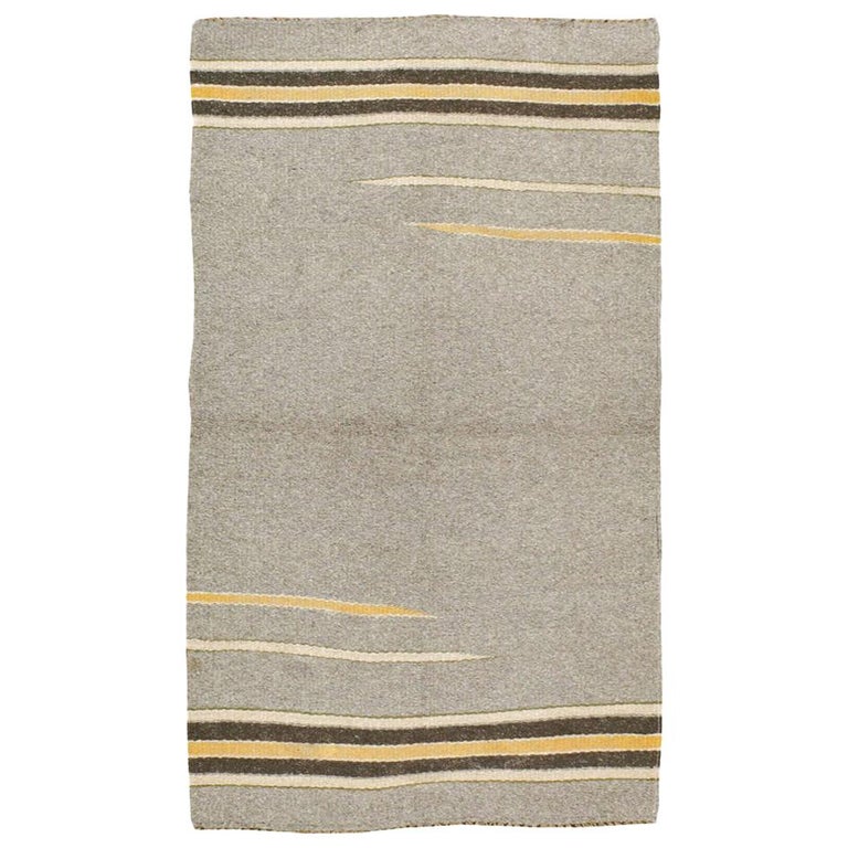 Mid-20th Century Handmade European Flat-Weave Kilim Throw Rug For Sale ...