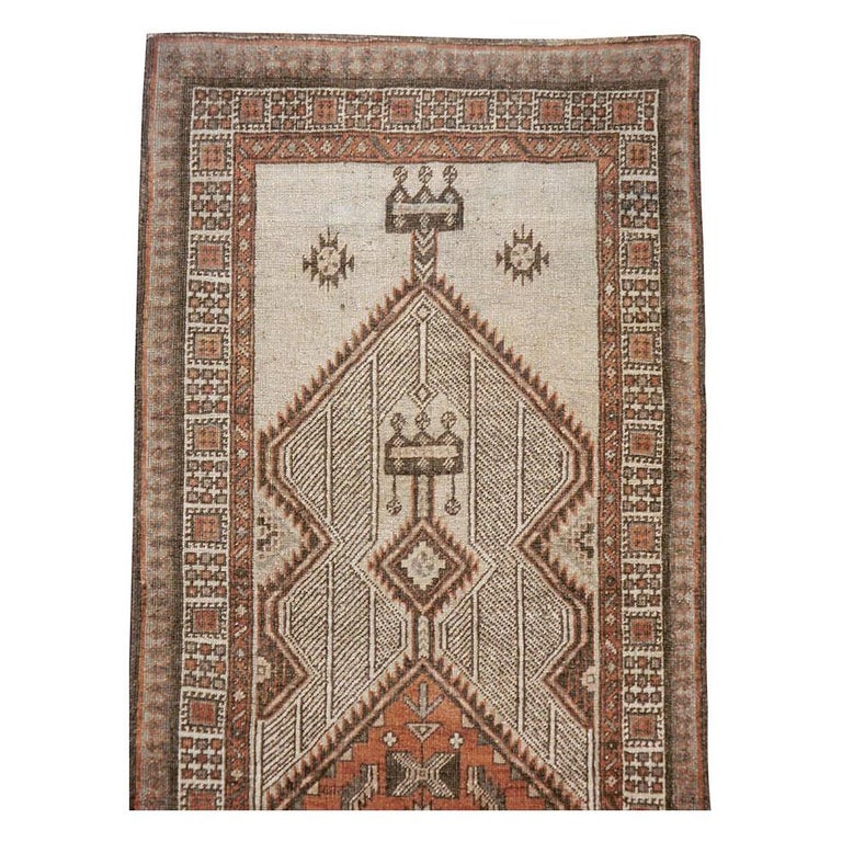 Mid-20th Century Handmade Persian Serab Runner For Sale at 1stDibs